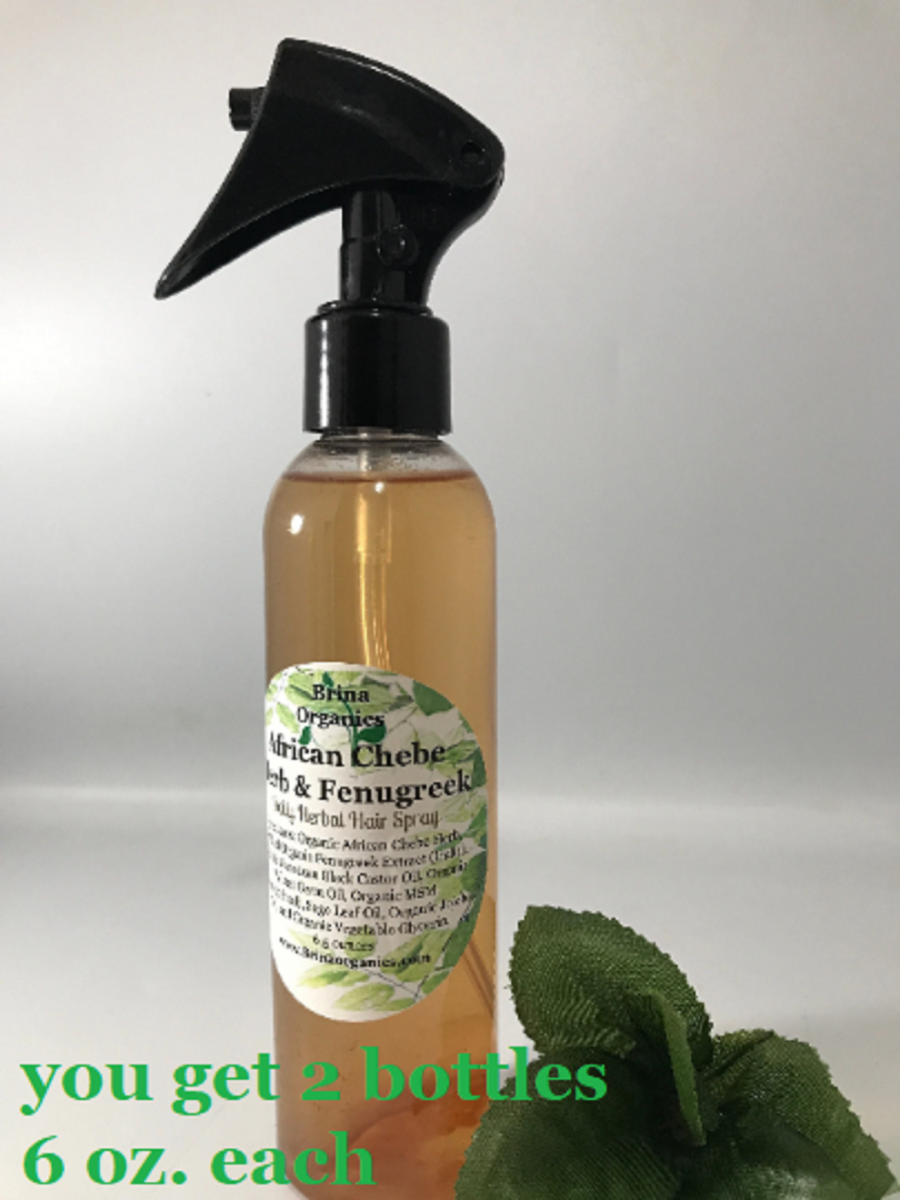 African Chebe Herb & Fenugreek Hair Spray, Hair Growth Spray, Brina Or